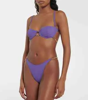 Stella McCartney Chain-trimmed Bikini Top