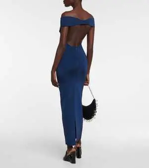 Alaïa Off-shoulder Wool-blend Lurex Gown