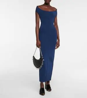 Alaïa Off-shoulder Wool-blend Lurex Gown