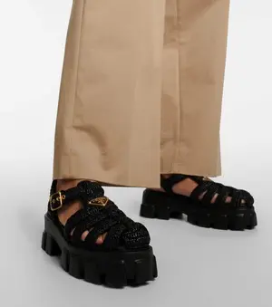 Prada Monolith Platform Sandals