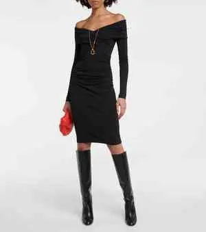 Diane Von Furstenberg Minx Wool-blend Midi Dress