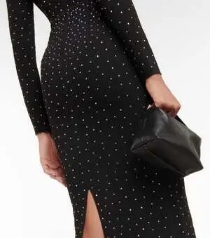 Alex Perry Tiernan Embellished Crepe Midi Dress