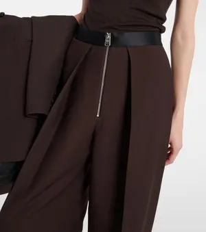 Khaite Marine Wide-leg Trousers - Brown