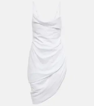 Jacquemus La Robe Saudade Voile Mini Dress - White