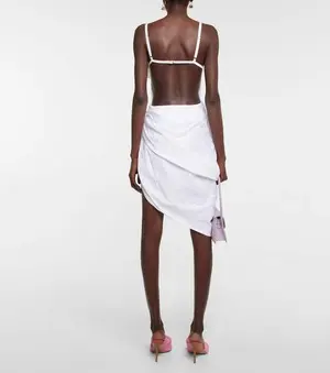 Jacquemus La Robe Saudade Voile Mini Dress - White