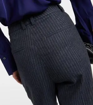 Vince Pinstripe Flannel Straight Pants