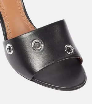 Alaïa Oeillets Embellished Leather Sandals