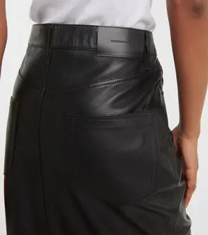 Wardrobe.NYC Back-slit Leather Maxi Skirt