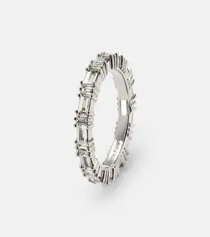 SUZANNE KALAN 18kt White Ring With Diamonds
