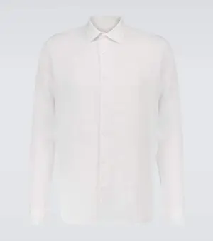 Orlebar Brown Giles Linen Long-sleeved Shirt - White