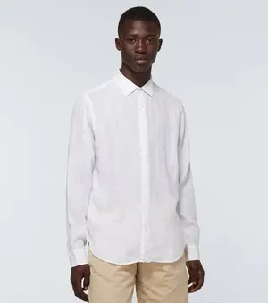 Orlebar Brown Giles Linen Long-sleeved Shirt - White