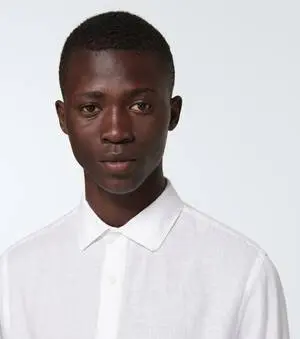 Orlebar Brown Giles Linen Long-sleeved Shirt - White