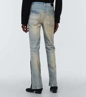 Amiri Distressed Embellished Denim Jeans