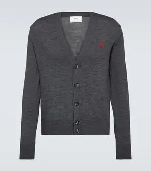 AMI Paris Wool Cardigan
