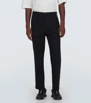 C.P. COMPANY Cotton Cargo Pants - Black