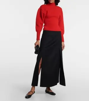 GIANVITO ROSSI Carla Leather Mary Jane Ballet Flats - Black