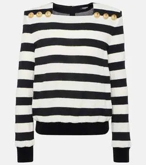 Balmain Striped Sweaters For Women