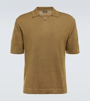 Zegna Cotton Pique Polo Shirt