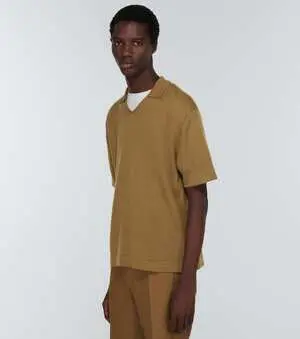 Zegna Cotton Pique Polo Shirt
