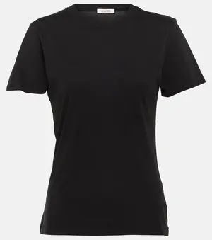 NILI LOTAN Mariela Cotton T-shirt - Black