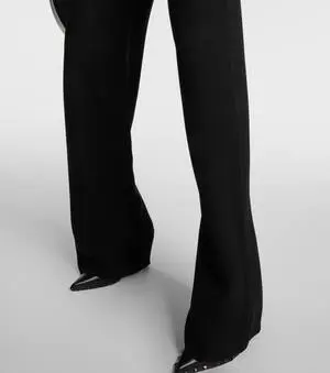 Valentino Garavani Mid-rise Wide-leg Silk Pants