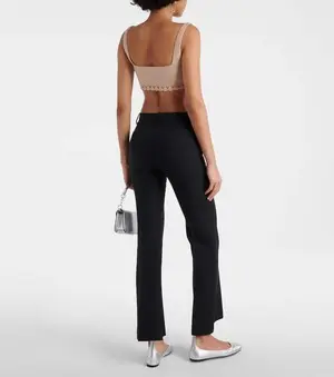 Valentino Garavani Scalloped Cotton-blend Bra Top