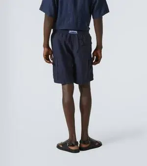 Vilebrequin Baie Bermuda Linen Shorts - Blue