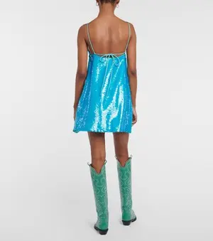 GANNI Sequined Mini Dress