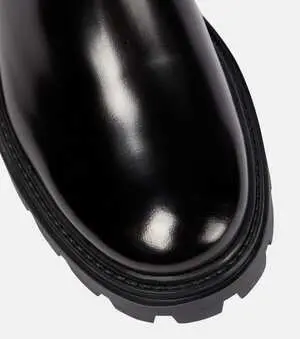 TOD'S Patent Leather Chelsea Boots - Black