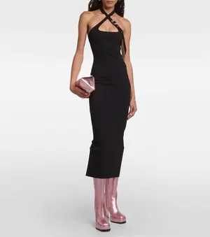 NODALETO Angel Metallic Leather Knee-high Boots