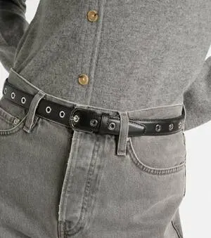 TOTEME Embellished Leather Belt