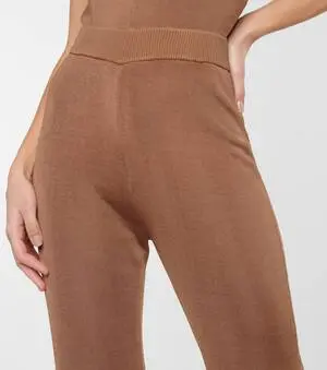 Staud Moonstone High-rise Flared Trousers
