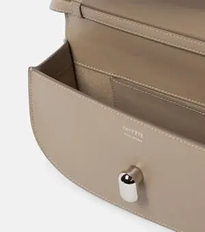 Savette Tondo Crescent Leather Shoulder Bag
