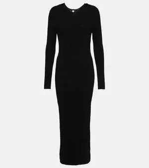TOTEME Ribbed-knit Wool-blend Maxi Dress