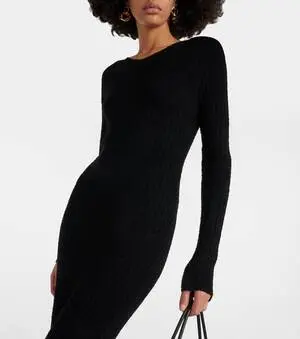TOTEME Ribbed-knit Wool-blend Maxi Dress