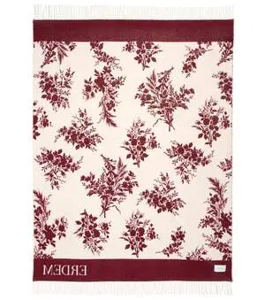 Erdem Floral Jacquard Wool-blend Blanket