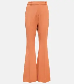 JOSEPH Aveline High-rise Flared Gabardine Pants