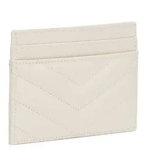 Saint Laurent Monogram Leather Card Holder