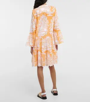 JULIET DUNN Printed Mini Dress - White