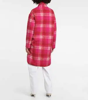 MARANT ETOILE Gabriel Checked Flannel Coat