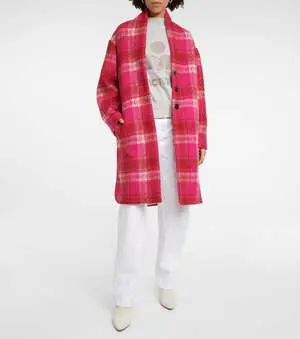 MARANT ETOILE Gabriel Checked Flannel Coat