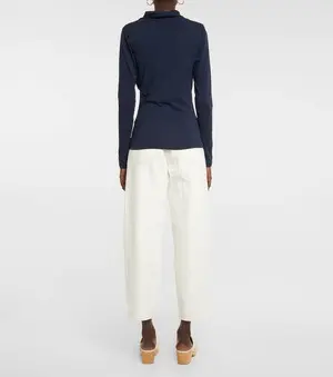 Velvet By Graham & Spencer Meri Cotton Wrap Top - Blue