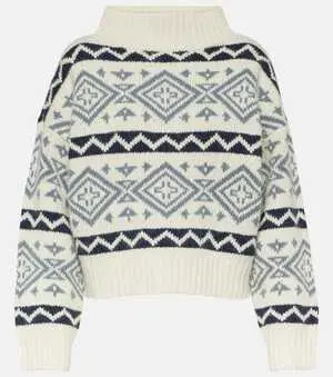 Polo Ralph Lauren Intarsia Wool And Cotton-blend Sweater