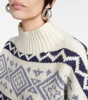 Polo Ralph Lauren Intarsia Wool And Cotton-blend Sweater