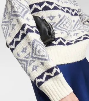 Polo Ralph Lauren Intarsia Wool And Cotton-blend Sweater