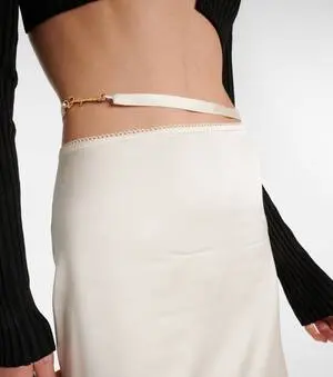 Jacquemus La Jupe Notte Midi Skirt - White