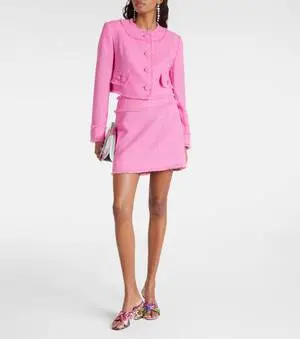 Dolce & Gabbana Cropped Wool-blend Tweed Jacket