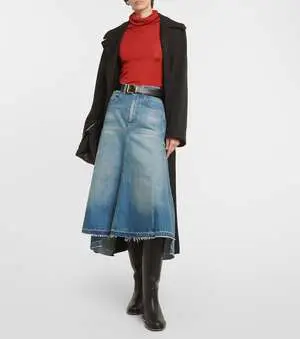 Victoria Beckham Ribbed-knit Turtleneck Top