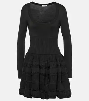 Alaïa Crinoline Wool-blend Mini Dress