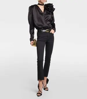 FRAME Le High Straight Cropped Jeans